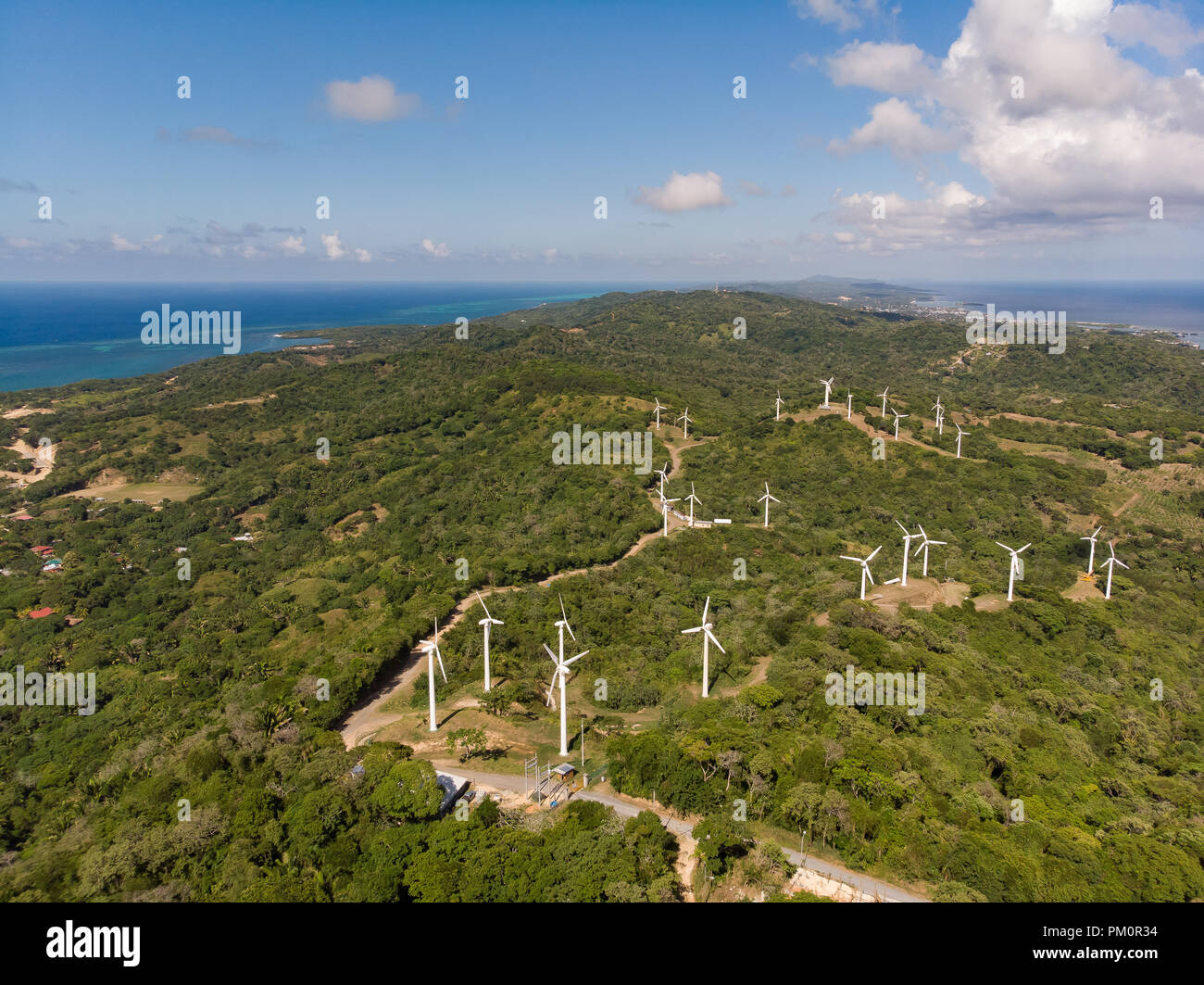 Caribbean wind farm hi-res stock photography and images - Alamy