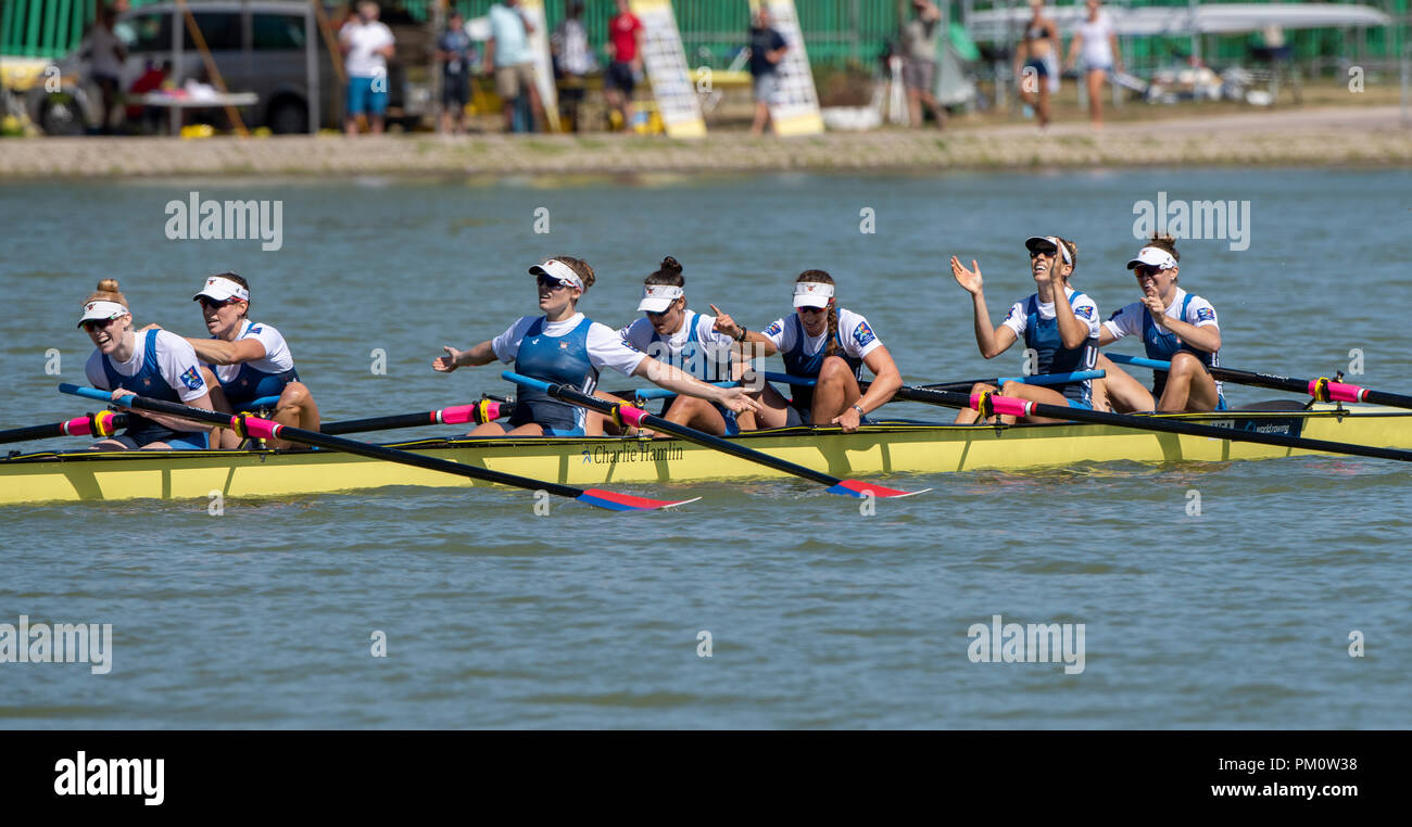 Plovdiv, Bulgaria, Sunday, 16th September 2018. FISA, World Rowing ...