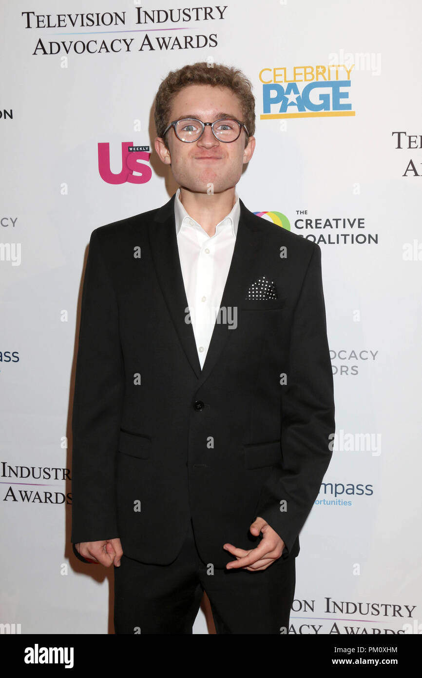 Beverly Hills, USA. 15 September 2018. 15th Sep, 2018. Sean Giambrone ...