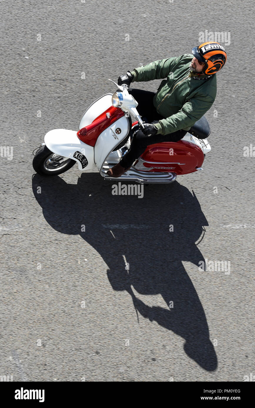Lambretta seaside hi-res stock photography and images - Alamy