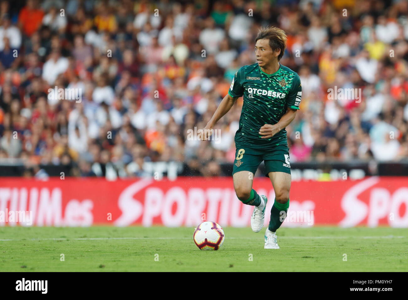 Valencia, Spain. 15th Sep, 2018. Takashi Inui (Betis) Football/Soccer ...