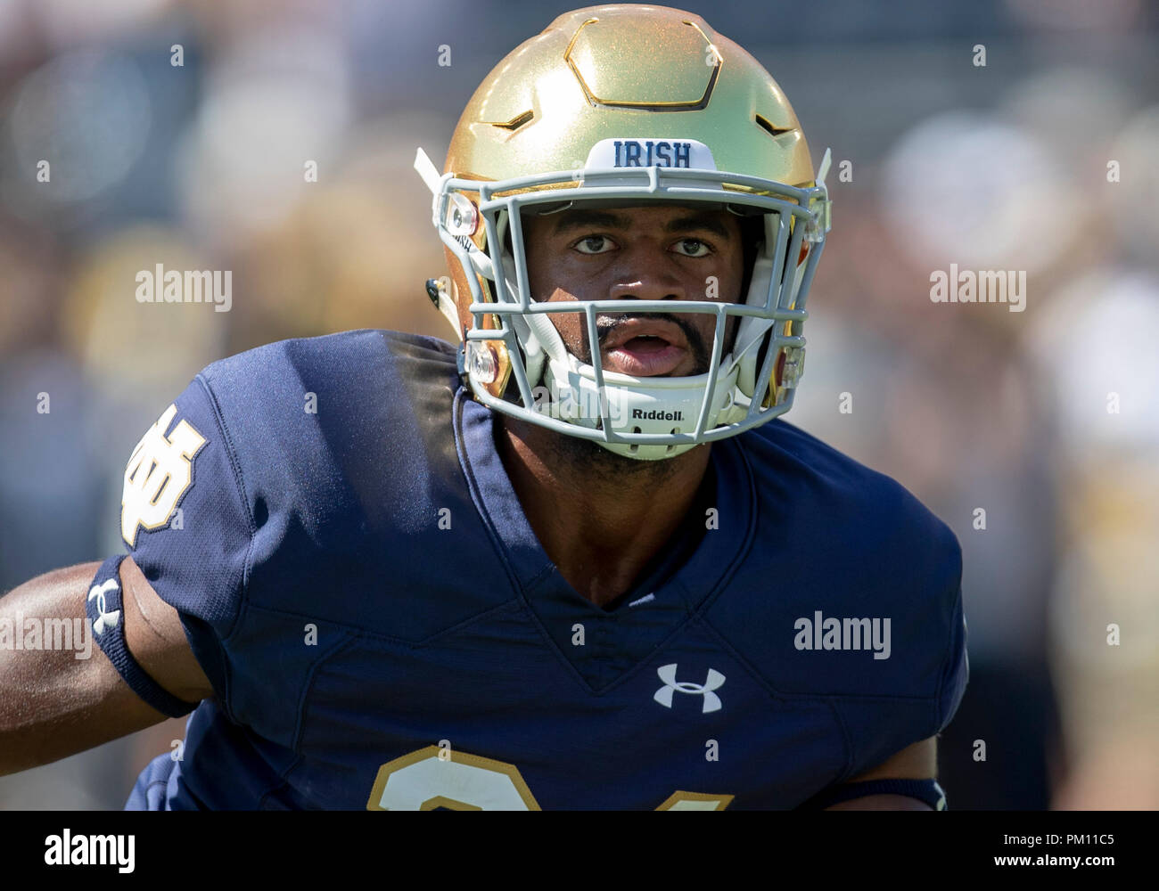 September 15, 2018: Notre Dame safety Nick Coleman (24) during NCAA ...