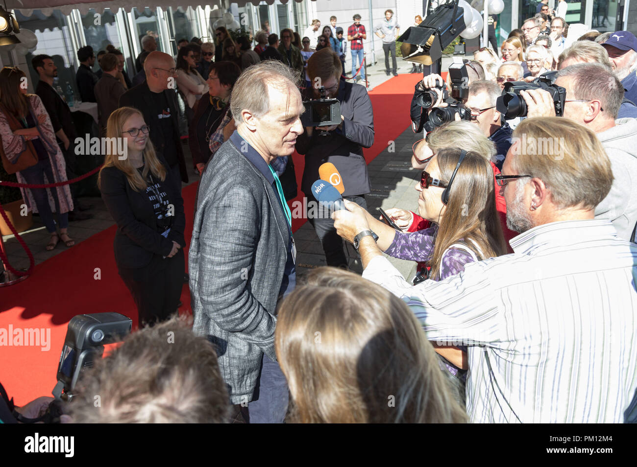 Oldenburg, Germany. 14th Sep, 2018. Keith Carradine is honored with a ...
