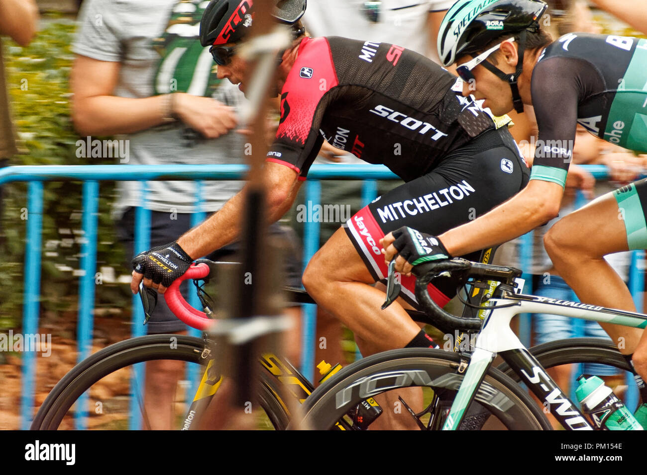 Madrid, Spain. 16th Sept, 2018. The cyclist Joseph ROSSKOPF Team BMC ...