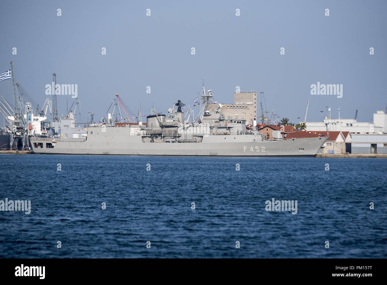 Thessaloniki, Greece. 9th Sep, 2018. Hellenic Navy Frigate F 452 ...