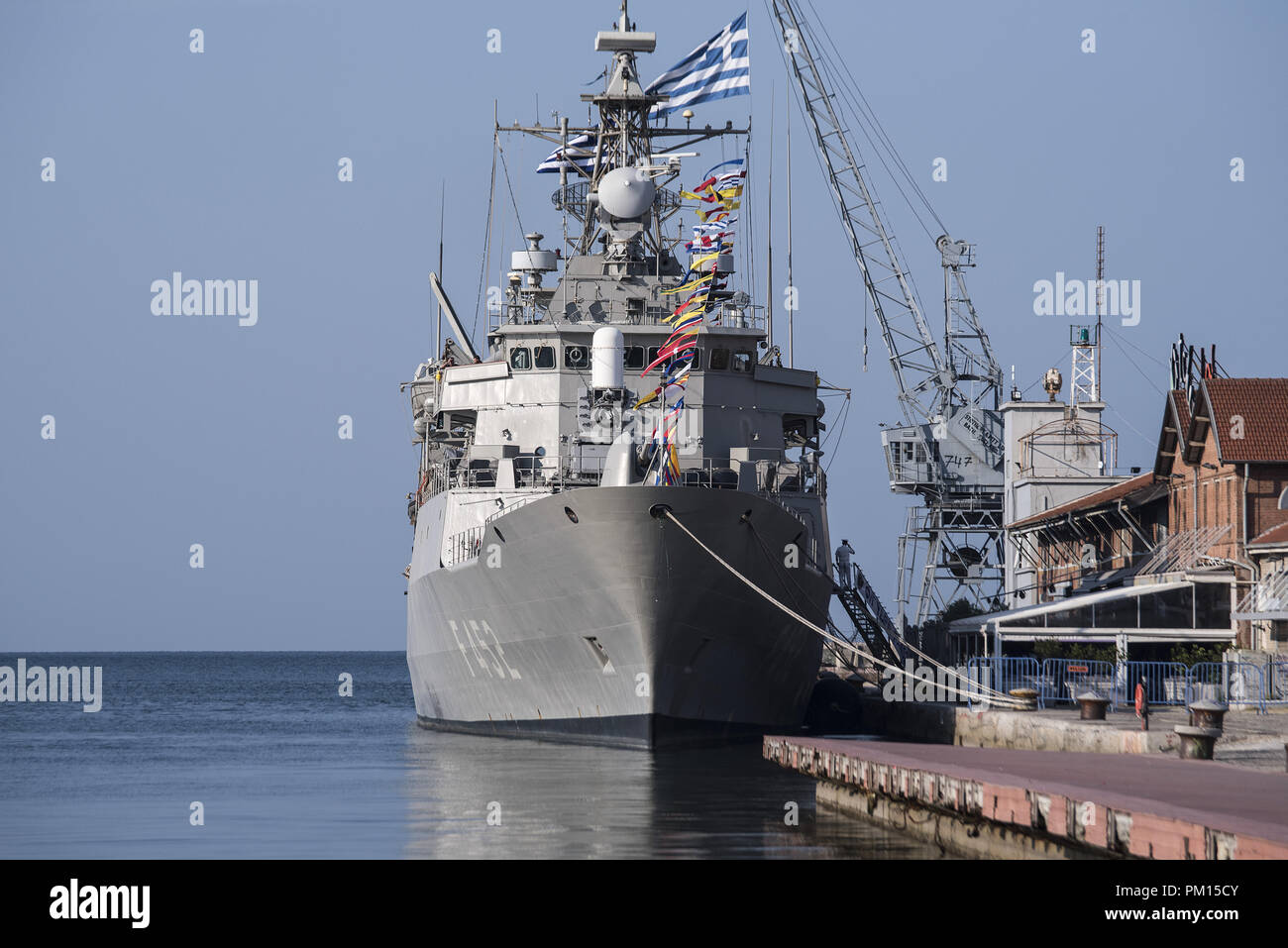Thessaloniki, Greece. 9th Sep, 2018. Hellenic Navy Frigate F 452 ...
