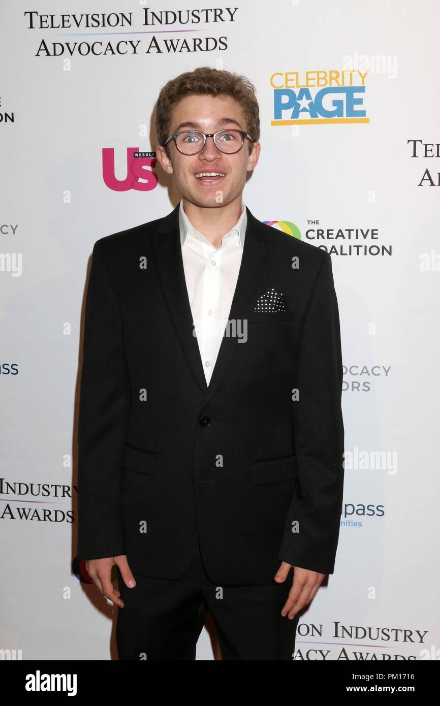 Los Angeles, CA, USA. 15th Sep, 2018. Sean Giambrone at arrivals for ...