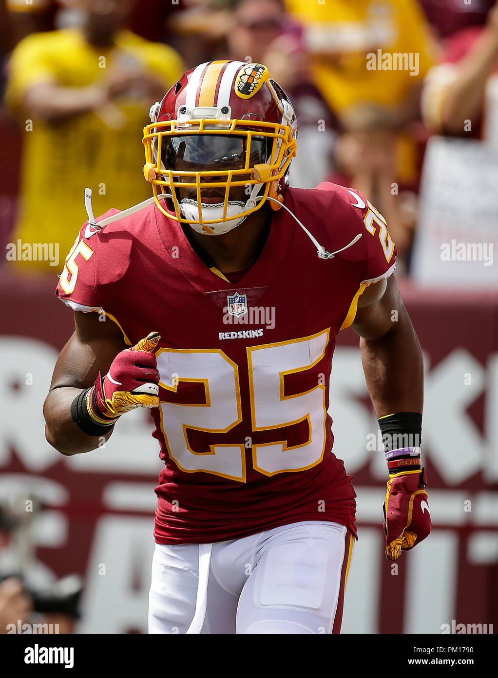 Landover, MD, USA. 16th Sep, 2018. Washington Redskins RB #25 Chris ...
