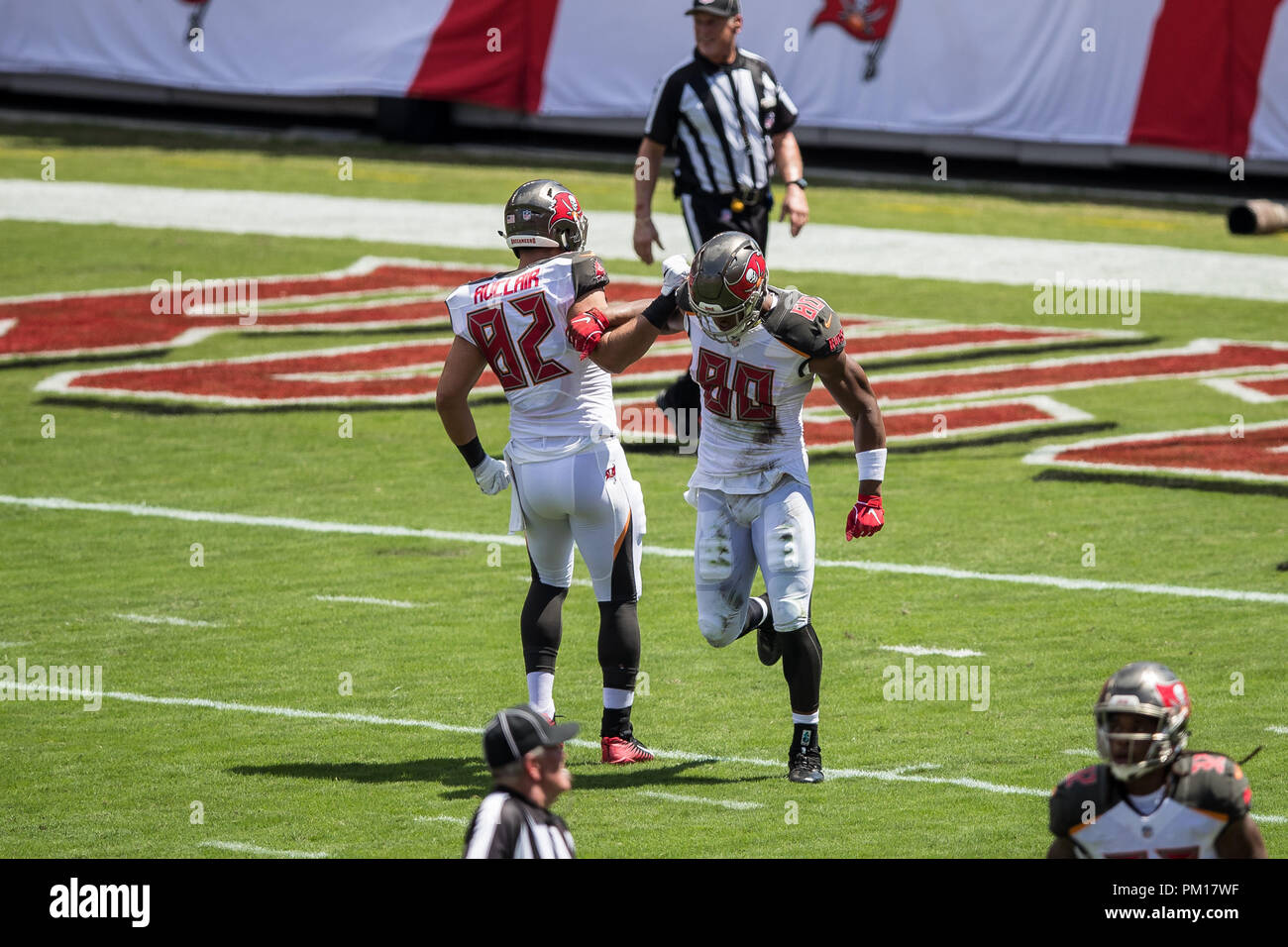 Tampa, Florida, USA. 16th Sep, 2018. Tampa Bay Buccaneers tight end O.J ...