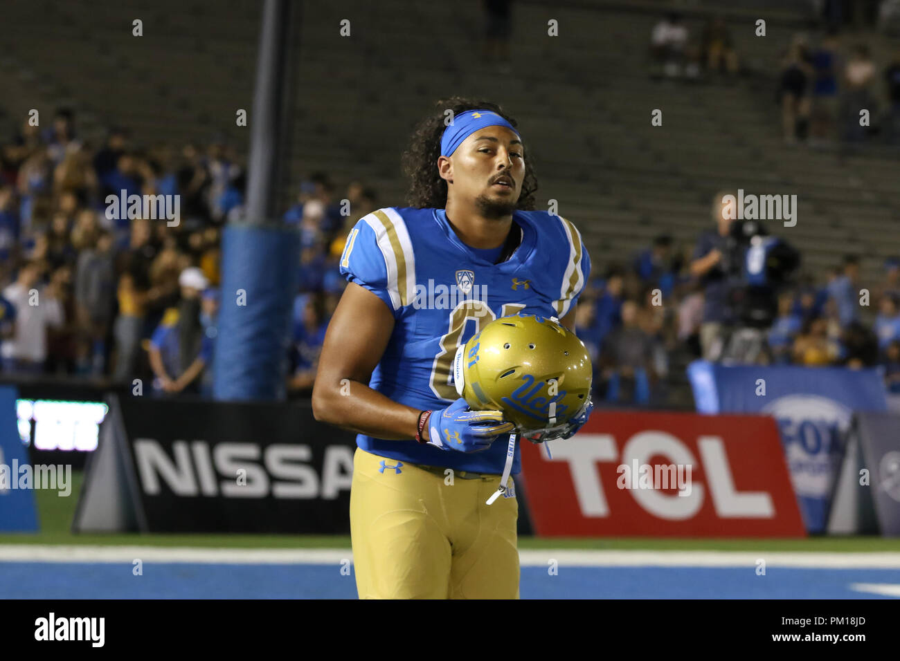 Pasadena CA. 15th Sep, 2018. UCLA Bruins tight end Caleb Wilson (81 ...