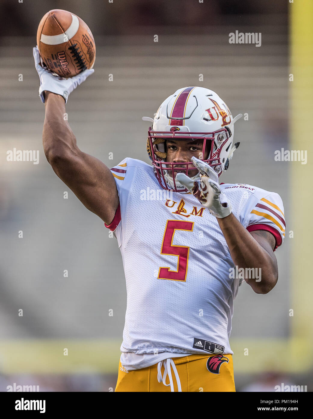 College Station, Texas, USA. 15th Sep, 2018. Louisiana-Monroe Warhawks ...