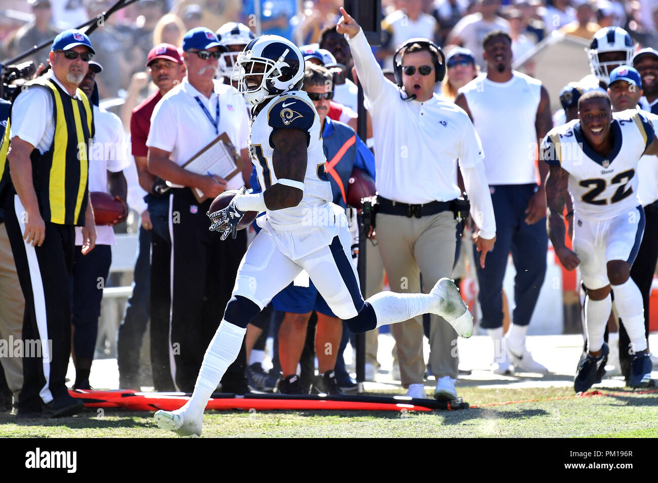 Los Angeles, CA, USA. 16th Sep, 2018. Los Angeles Rams defensive back ...