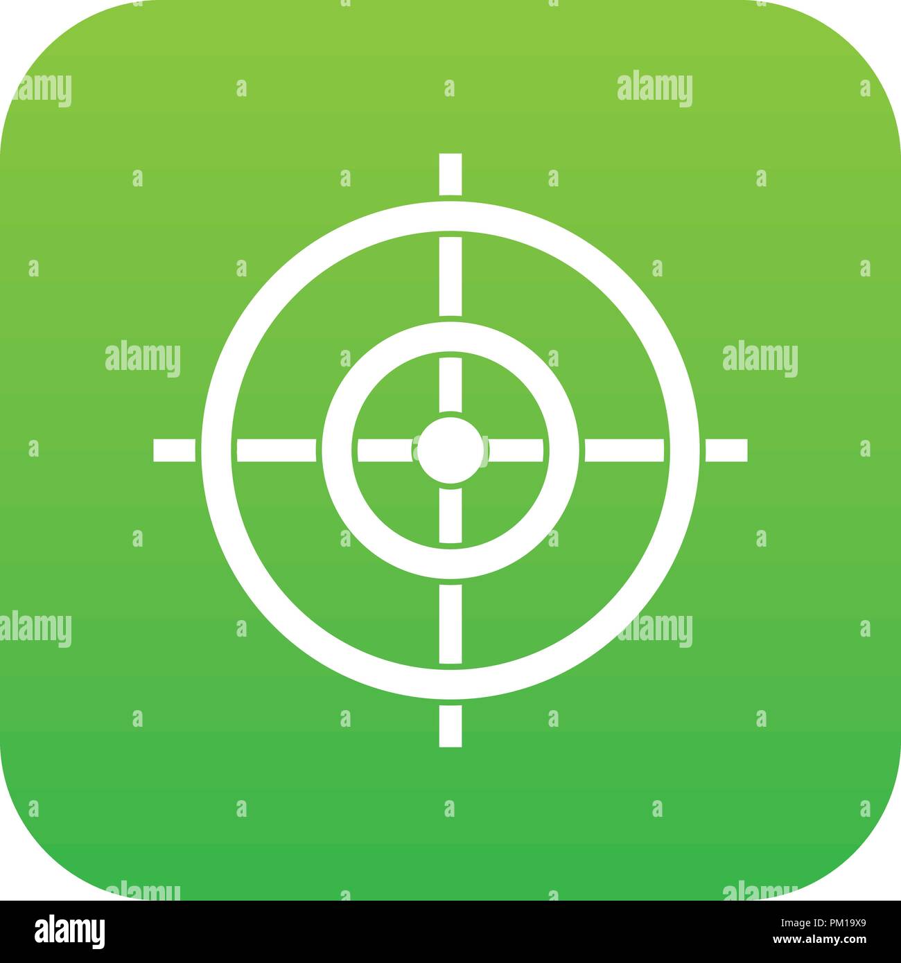 Target icon digital green Stock Vector Image & Art - Alamy