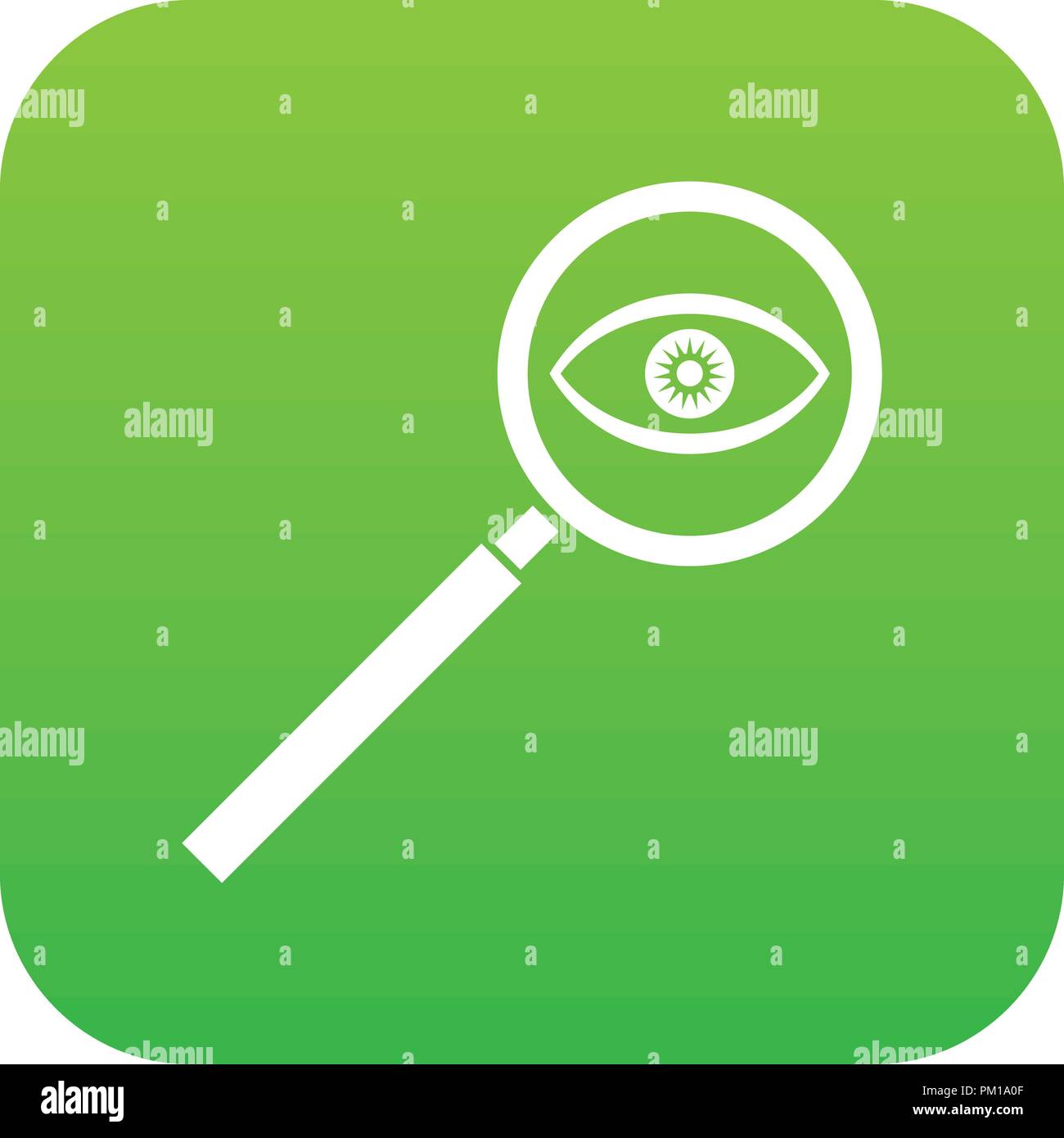Magnifying glass icon digital green Stock Vector Image & Art - Alamy