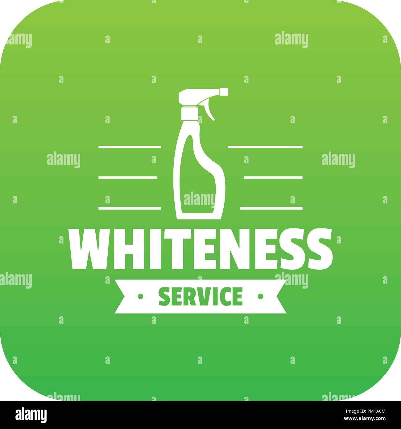 Whiteness service icon green vector Stock Vector Image & Art - Alamy