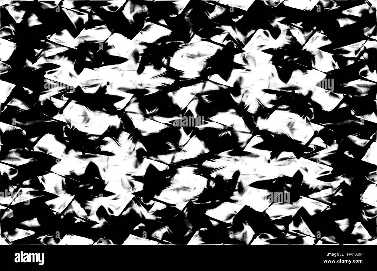 Art abstract black and white chaos pattern background Stock Photo - Alamy
