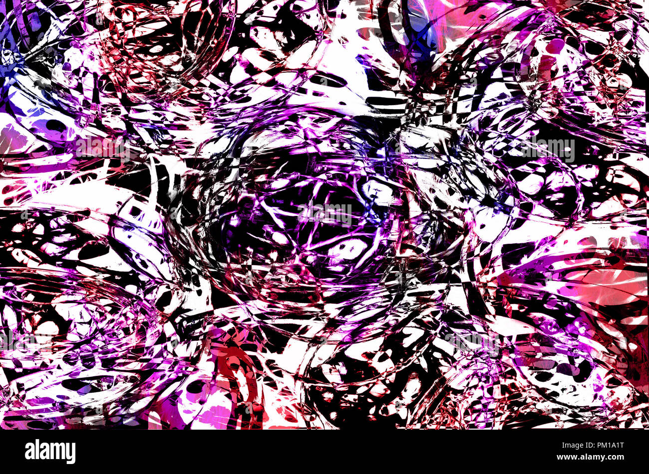 Art abstract background with geometric colored lines in blue and violet ...