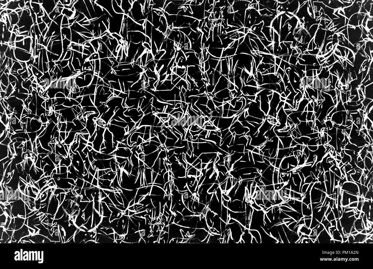 Art abstract black and white chaos animal pattern background Stock ...