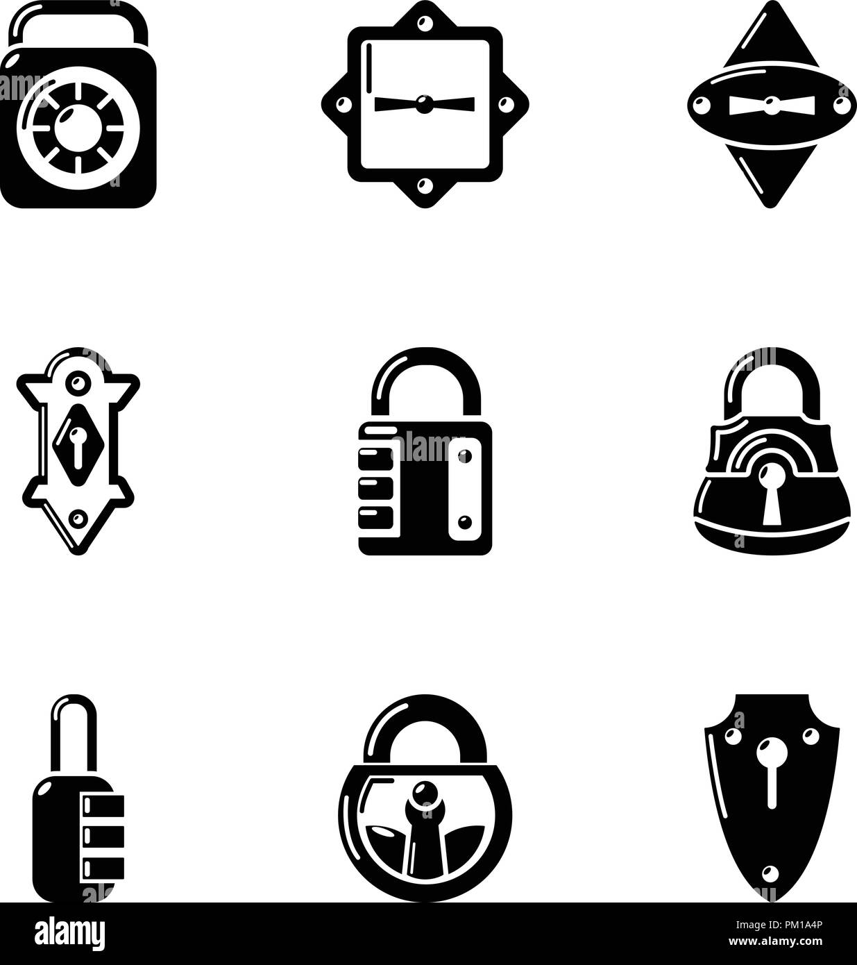 Stopper icons set, simple style Stock Vector Image & Art - Alamy