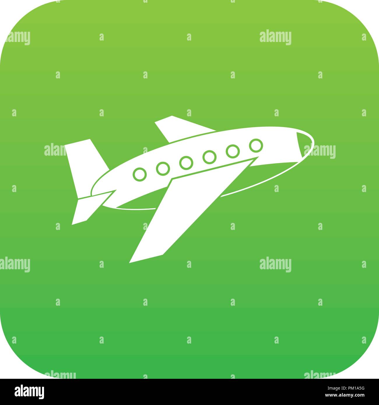 Airplane icon digital green Stock Vector Image & Art - Alamy