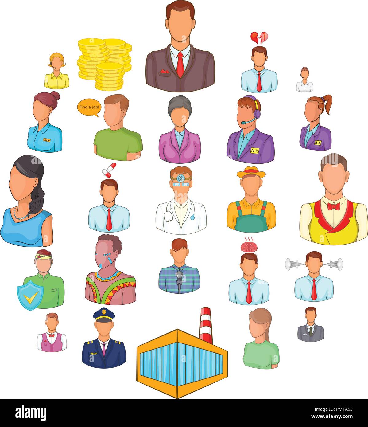 Retail icons set, cartoon style Stock Vector Image & Art - Alamy