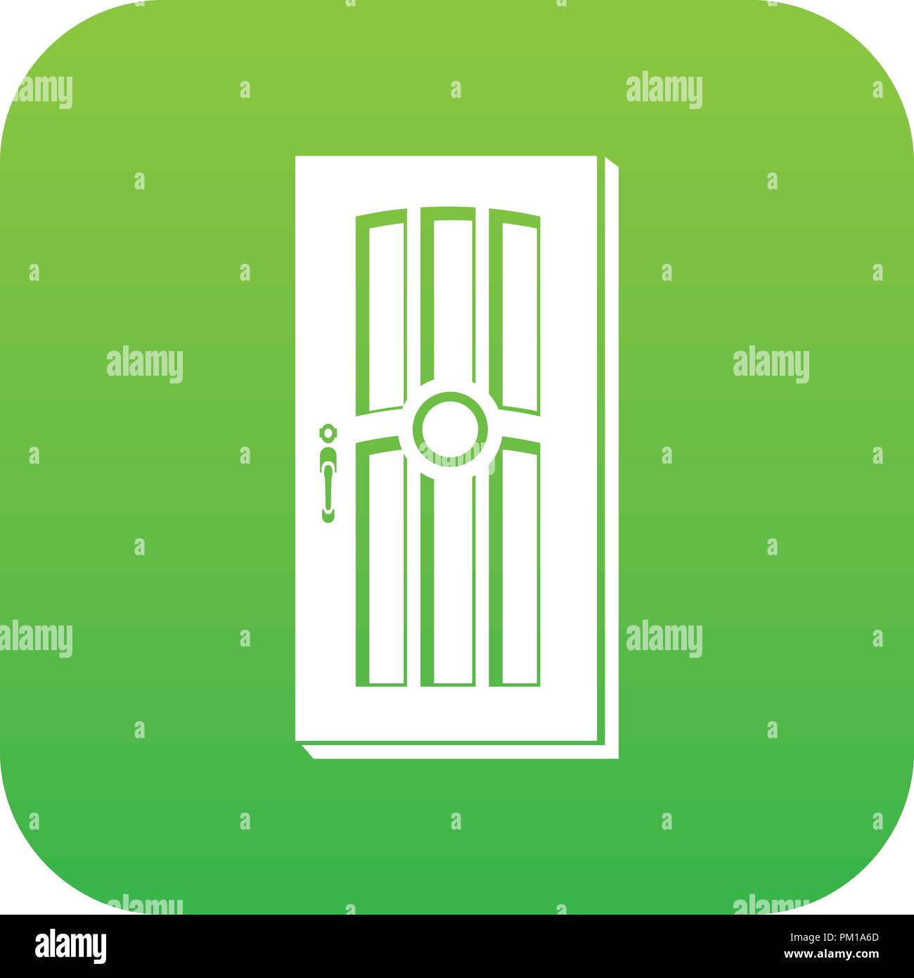 Entrance icon green vector Stock Vector Image & Art - Alamy