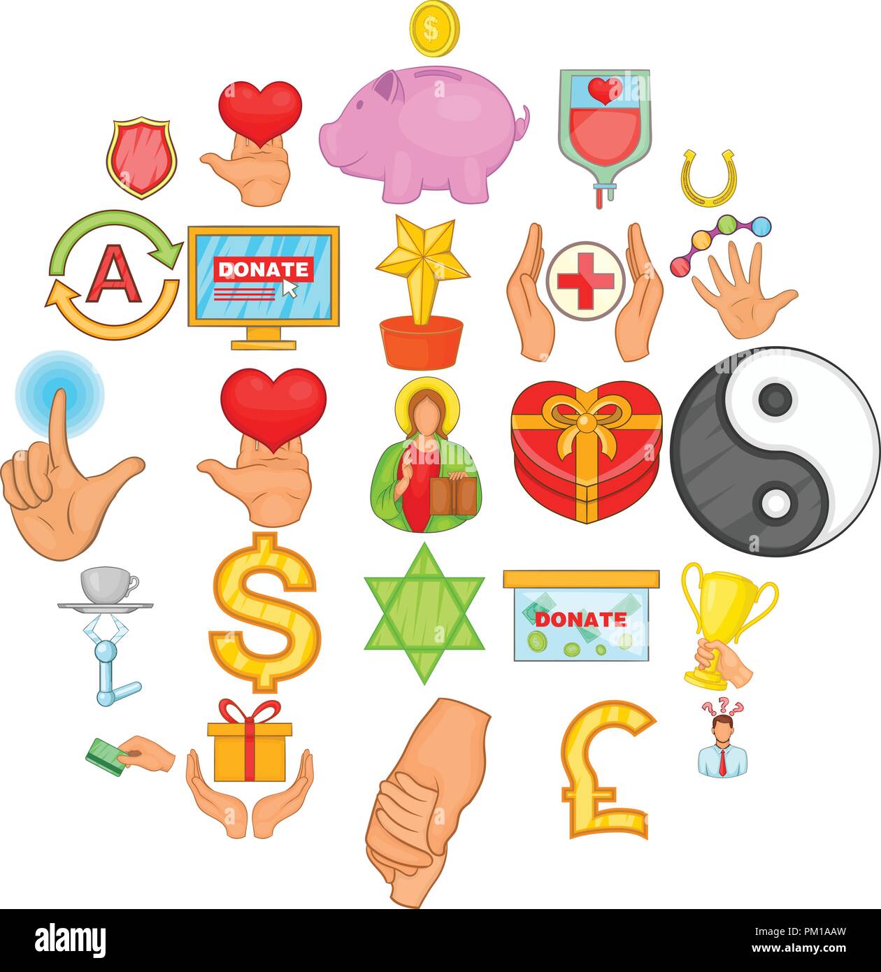 Help icons set, cartoon style Stock Vector Image & Art - Alamy