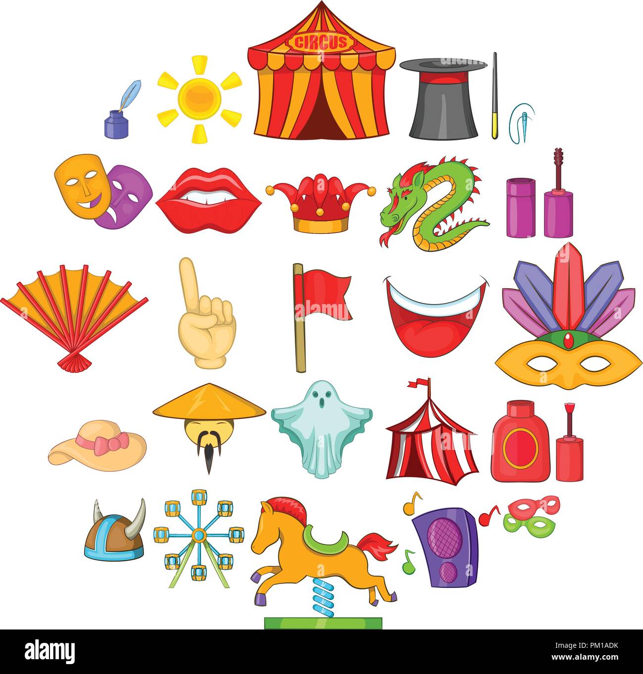 Jollify icons set, cartoon style Stock Vector Image & Art - Alamy