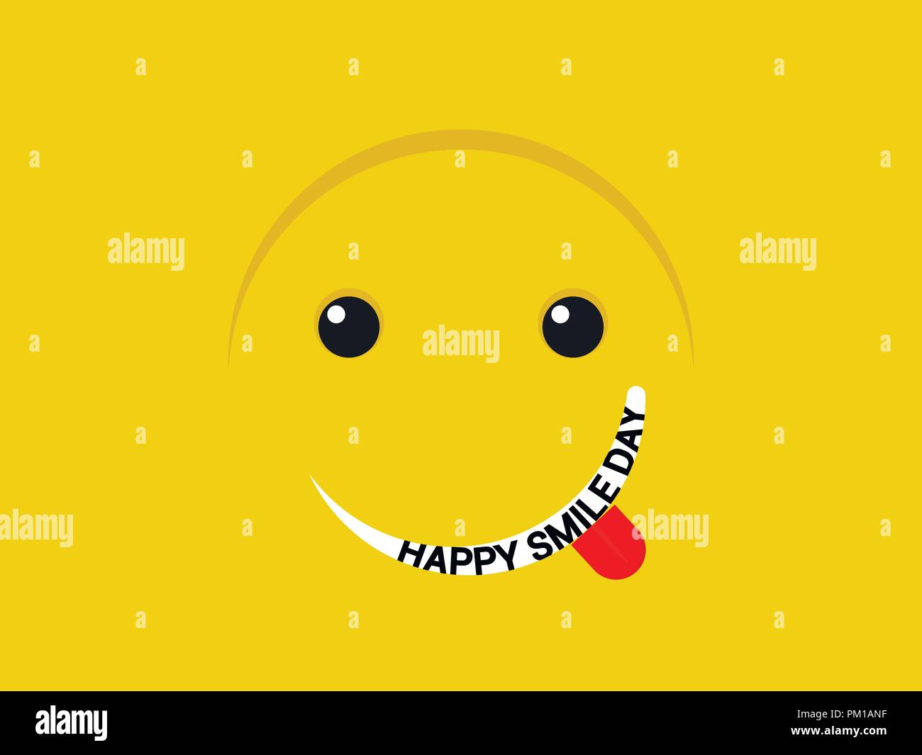 Smiley day concept background, flat style Stock Vector Image & Art - Alamy