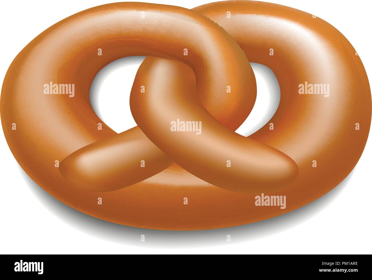 German pretzel icon, realistic style Stock Vector Image & Art - Alamy