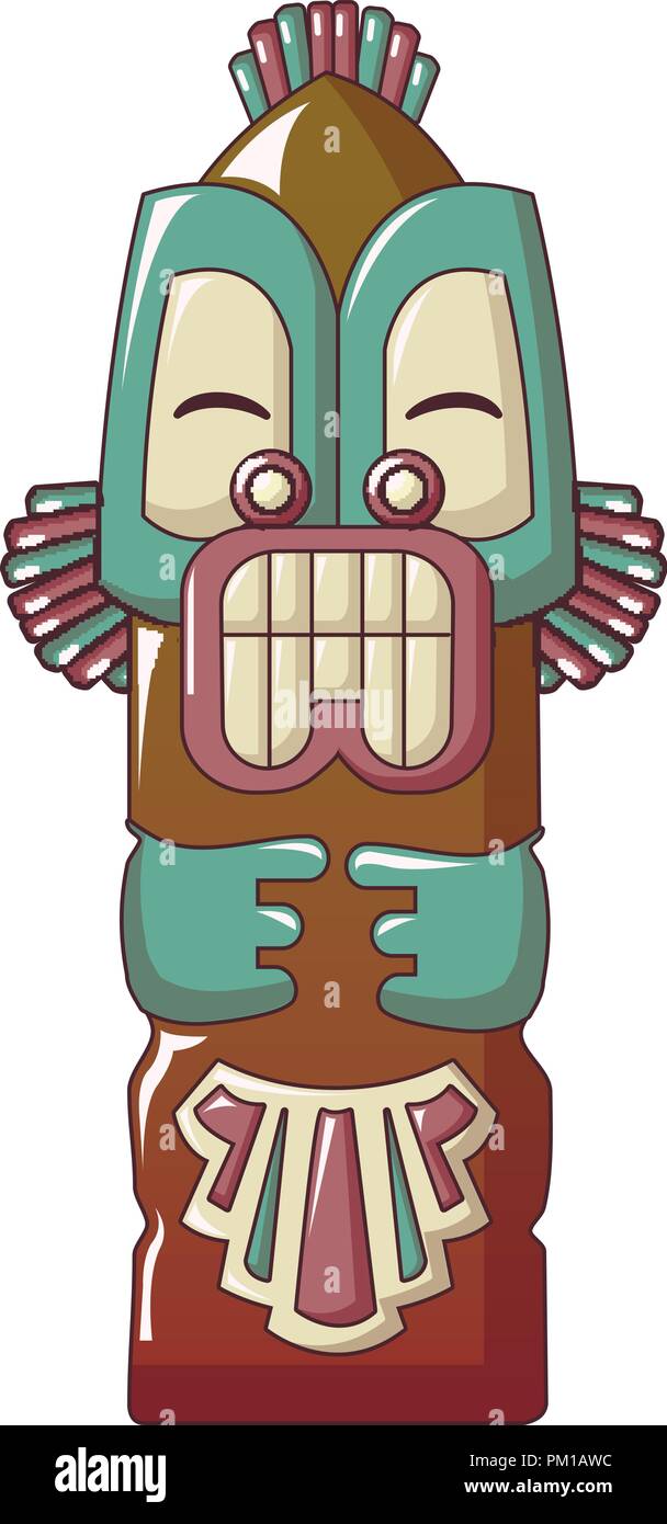 Tiki idol icon, cartoon style Stock Vector Image & Art - Alamy