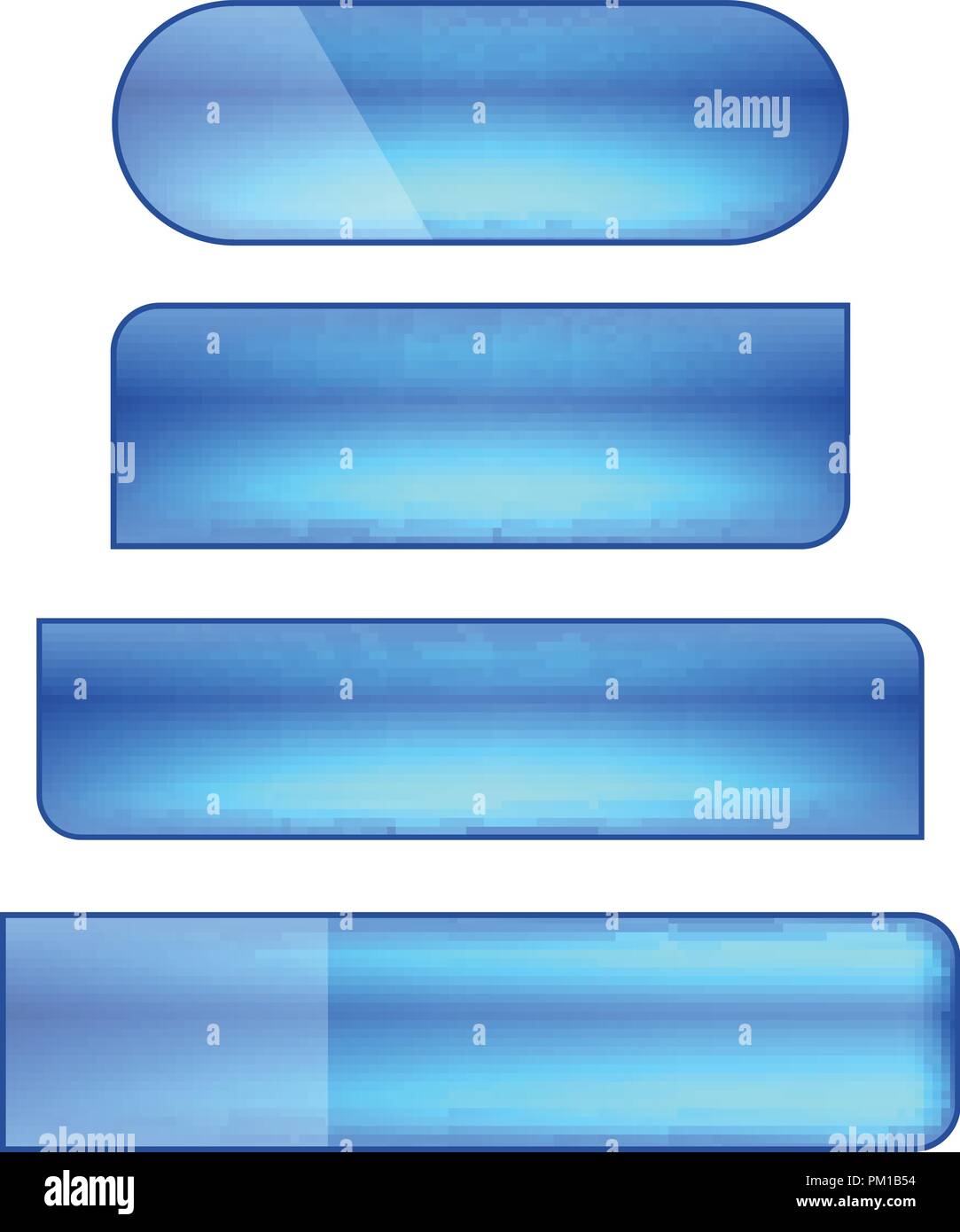 vector web buttons set - blue Stock Vector Image & Art - Alamy