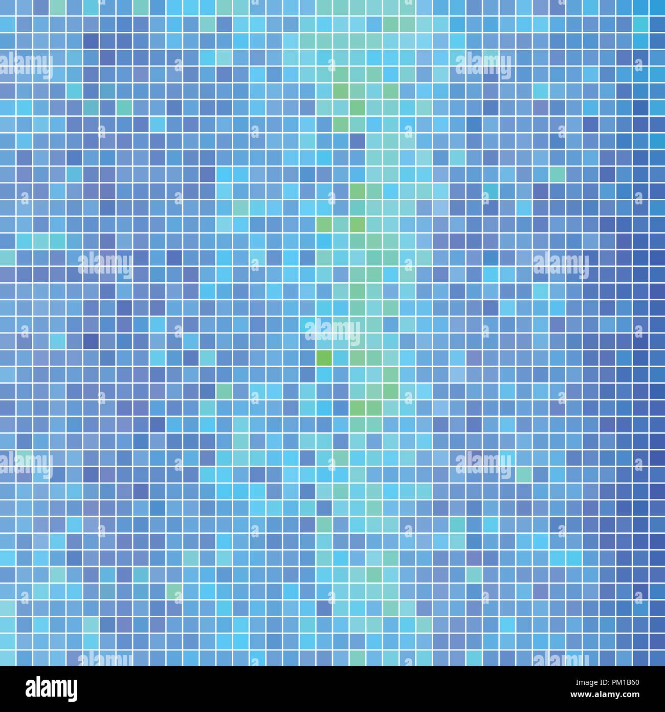 abstract vector square pixel mosaic background - blue Stock Vector ...
