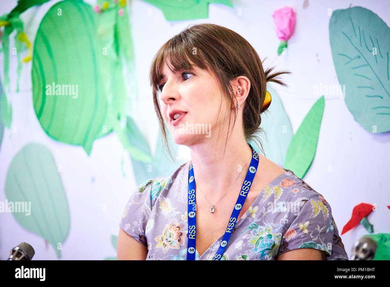 Author Louise Jenson at Beaconlit book festival in Ivinghoe Stock Photo ...