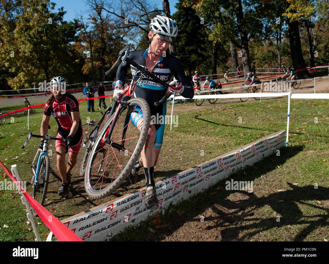 UNITED STATES - Oct 21 : Riders race at the DCCX cyclocross race during ...
