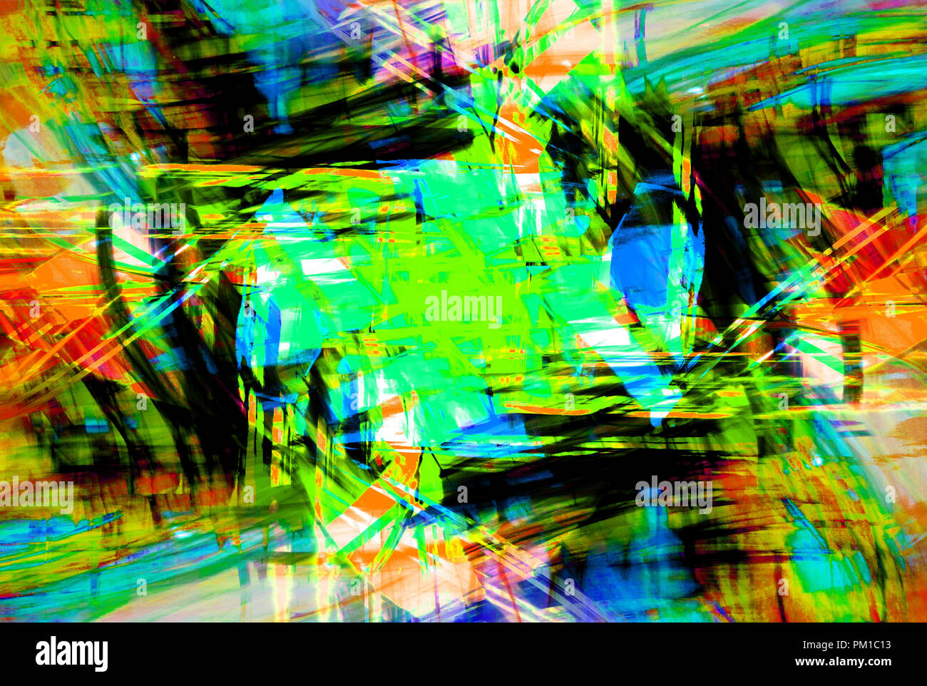 art abstract colorful graphic aggressive grunge background Stock Photo ...