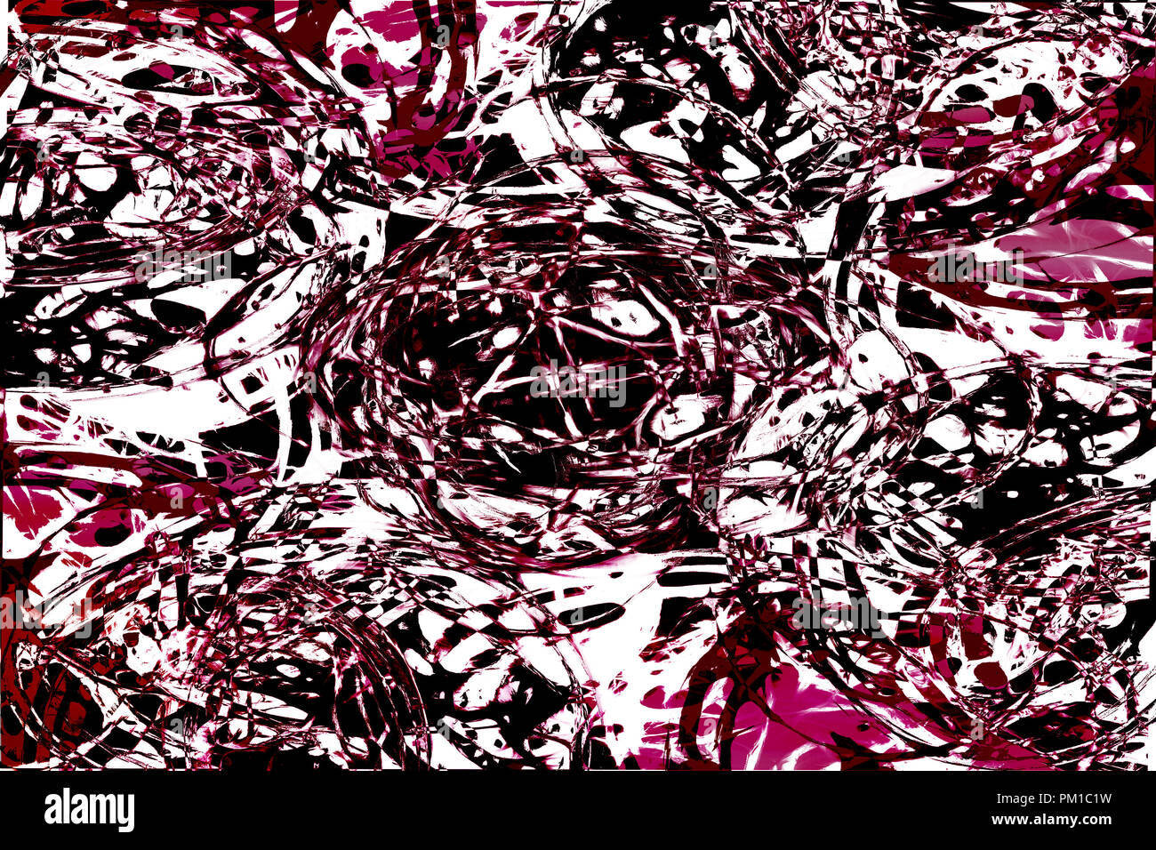 Art abstract black and red chaos pattern background Stock Photo - Alamy