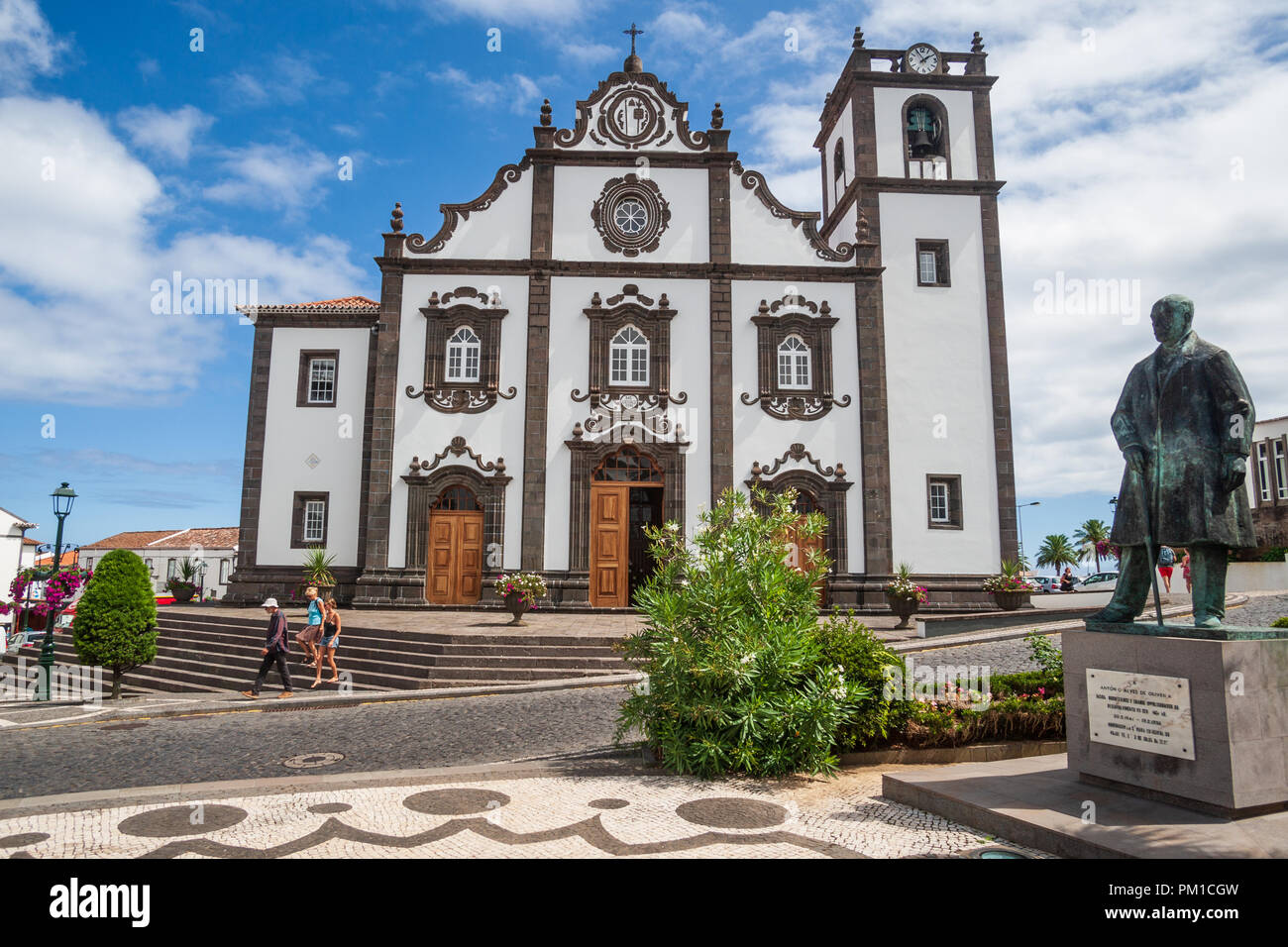 Church of Saint George sao miguel azores Stock Photo - Alamy