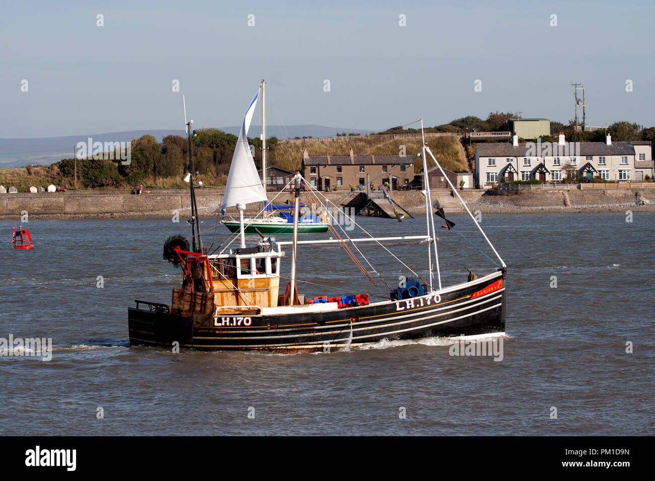 Boats on River Wyre Stock Photo - Alamy