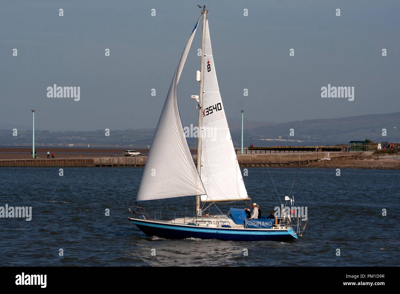 Boats on River Wyre Stock Photo - Alamy