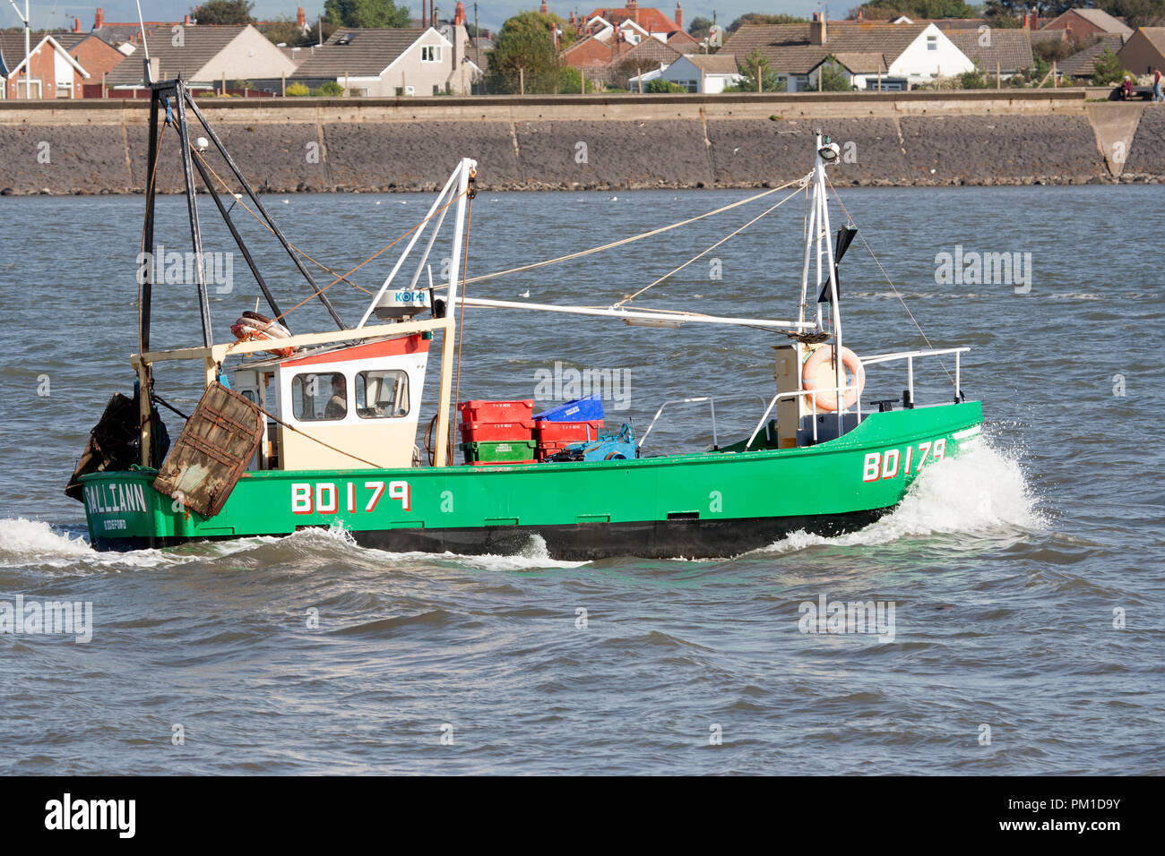 Boats on River Wyre Stock Photo - Alamy