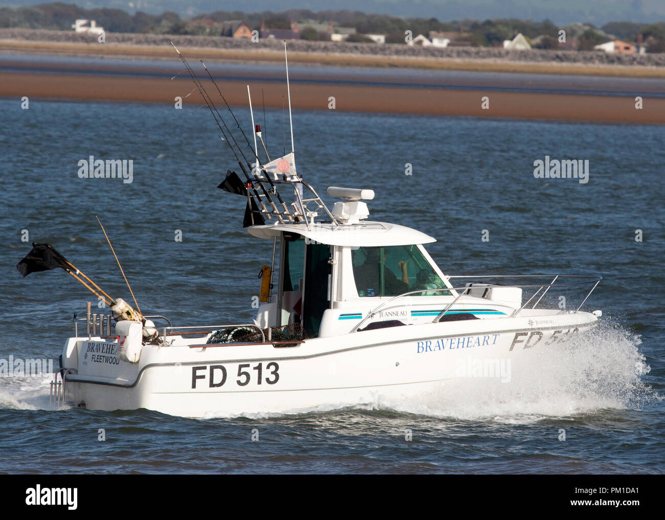 Boats on River Wyre Stock Photo - Alamy