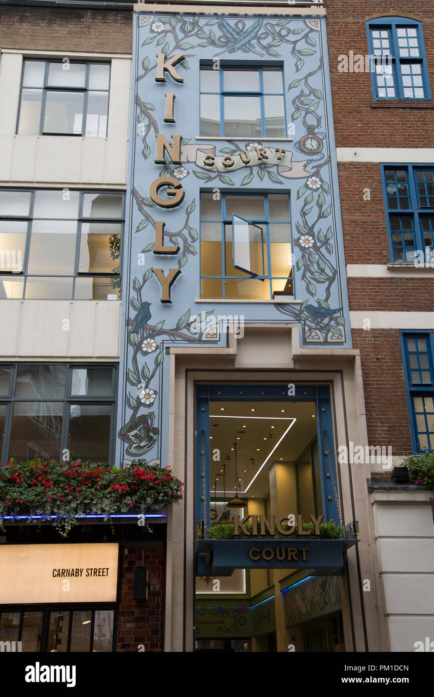 Kingly Court Shopping, Carnaby Street; London; England; UK Stock Photo ...