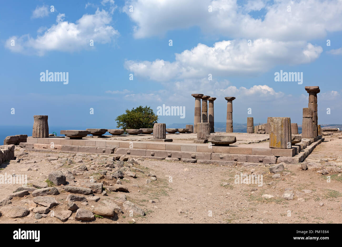 Assos Athena temple Stock Photo - Alamy