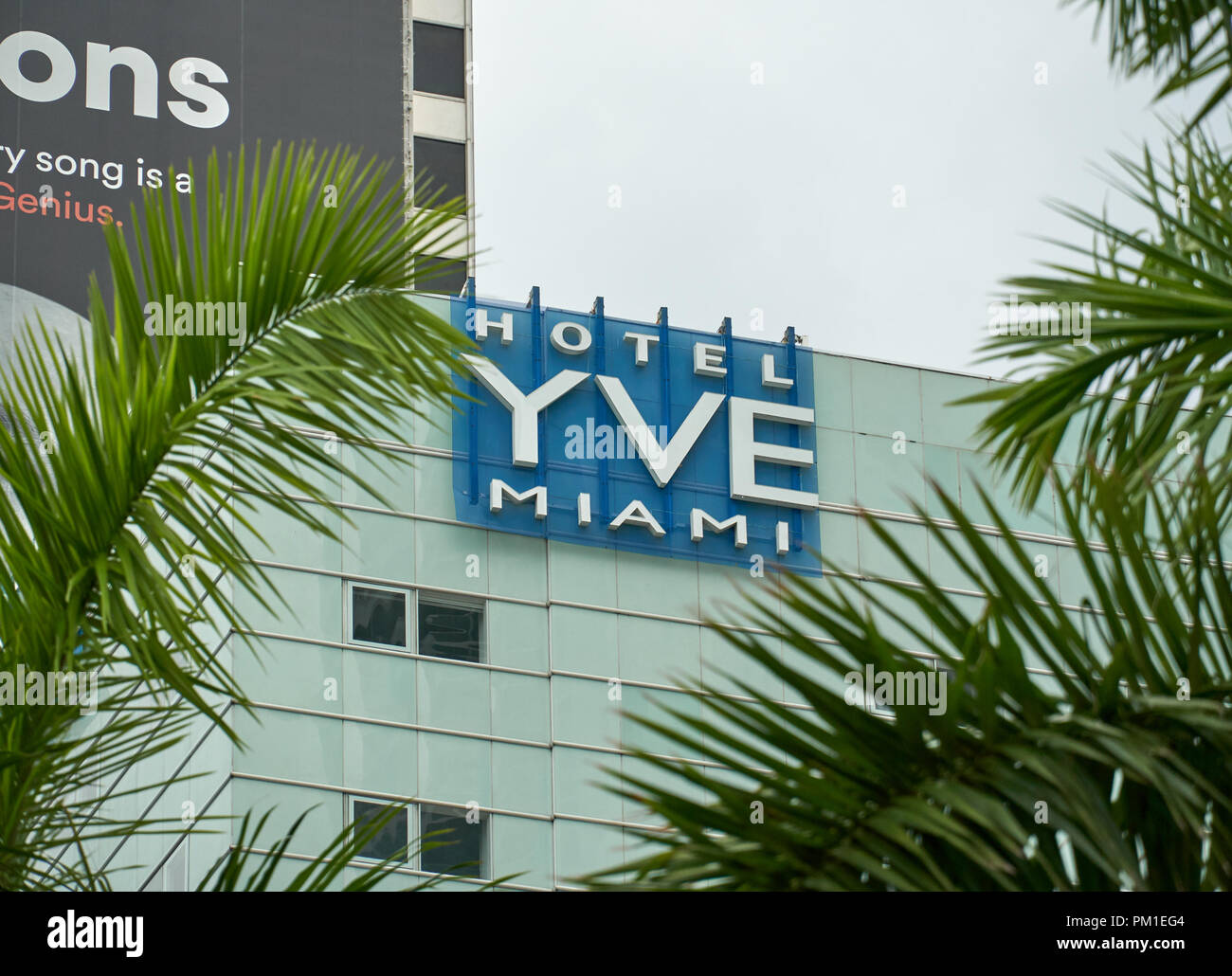 MIAMI, USA - AUGUST 22, 2018 Yve hotel in Miami Florida Stock Photo - Alamy