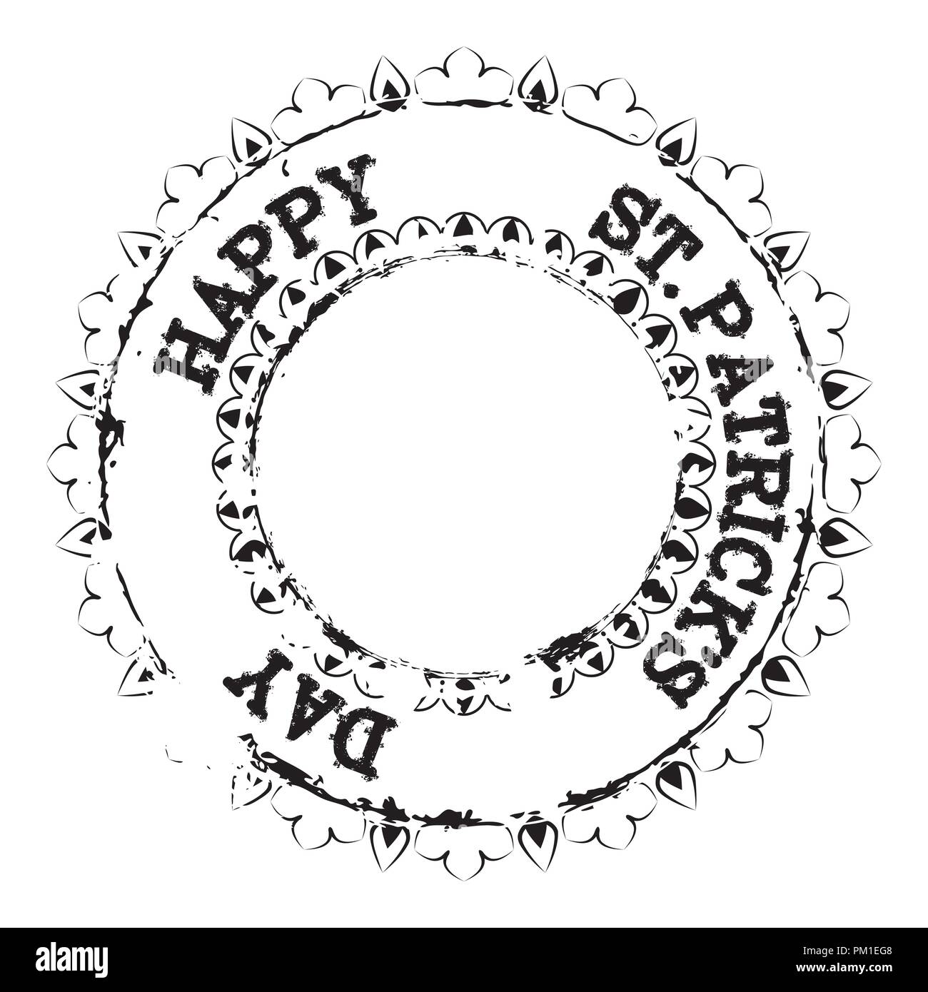 St patrick day holiday Black and White Stock Photos & Images - Alamy