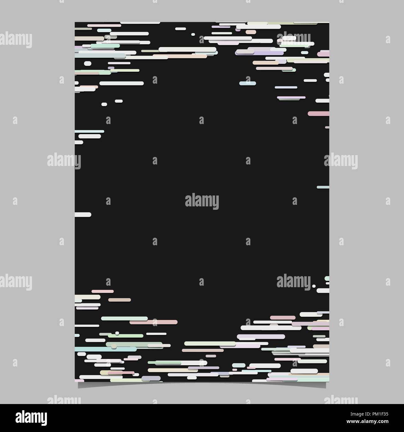 Horizontal stripe design background page template - blank vector ...