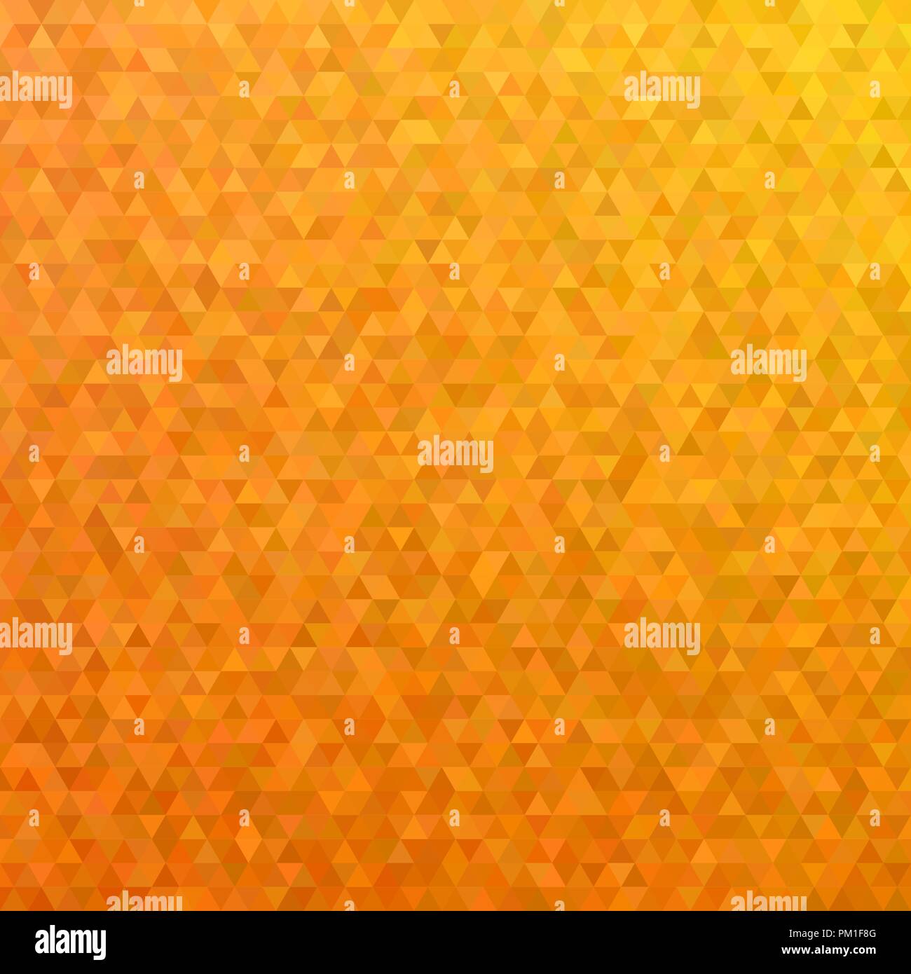 Orange mosaic triangle tile pattern background - polygon vector graphic ...