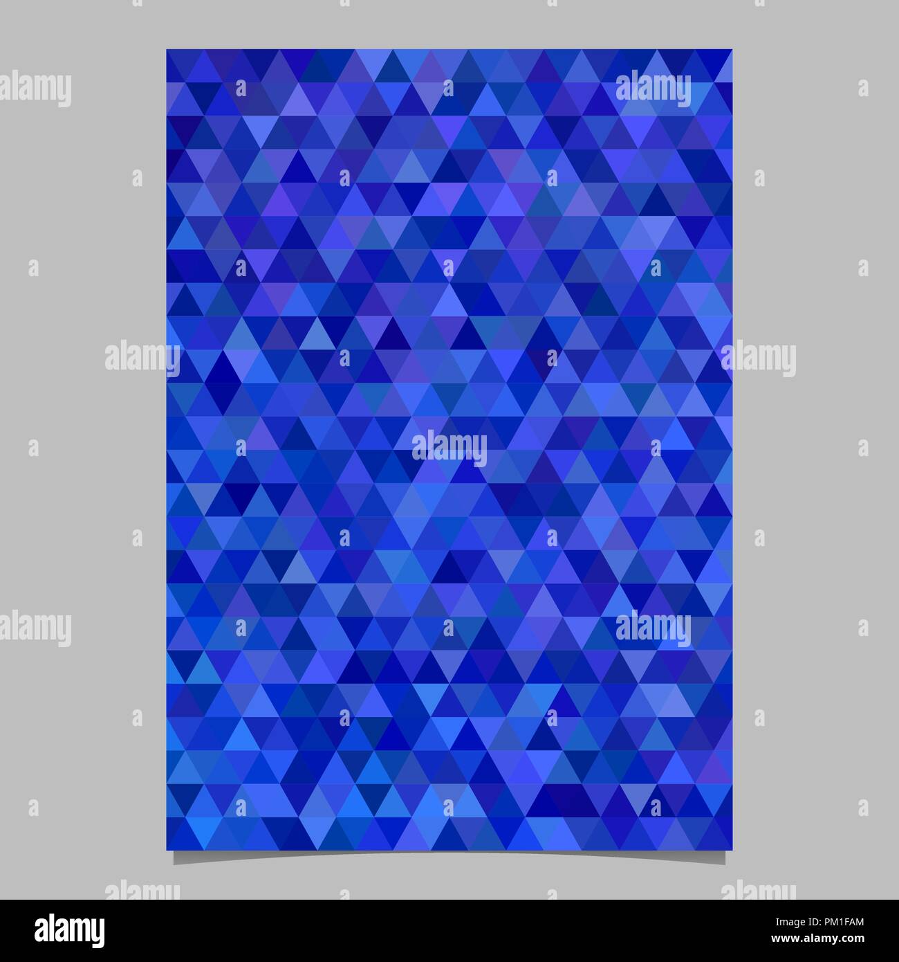Blue abstract brochure template design - vector background Stock Vector ...