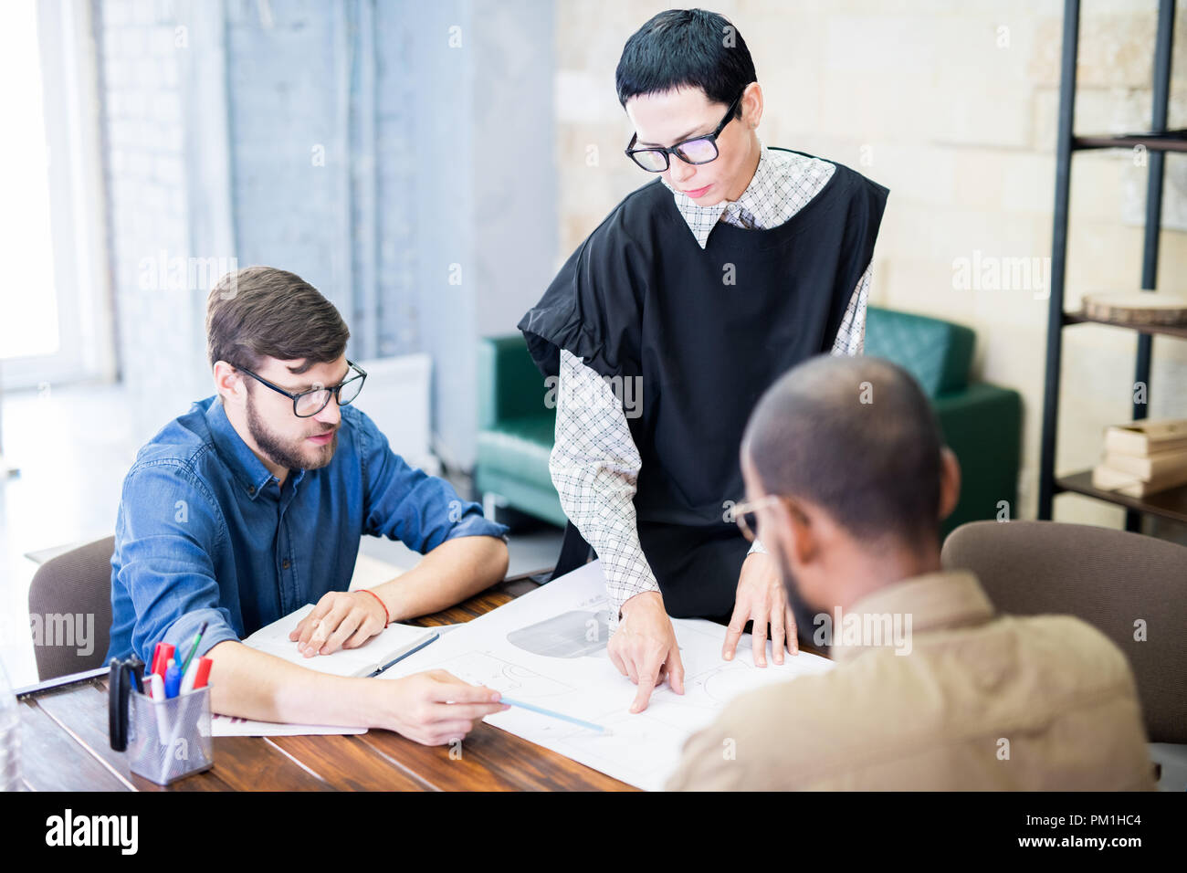 People working at project Stock Photo - Alamy